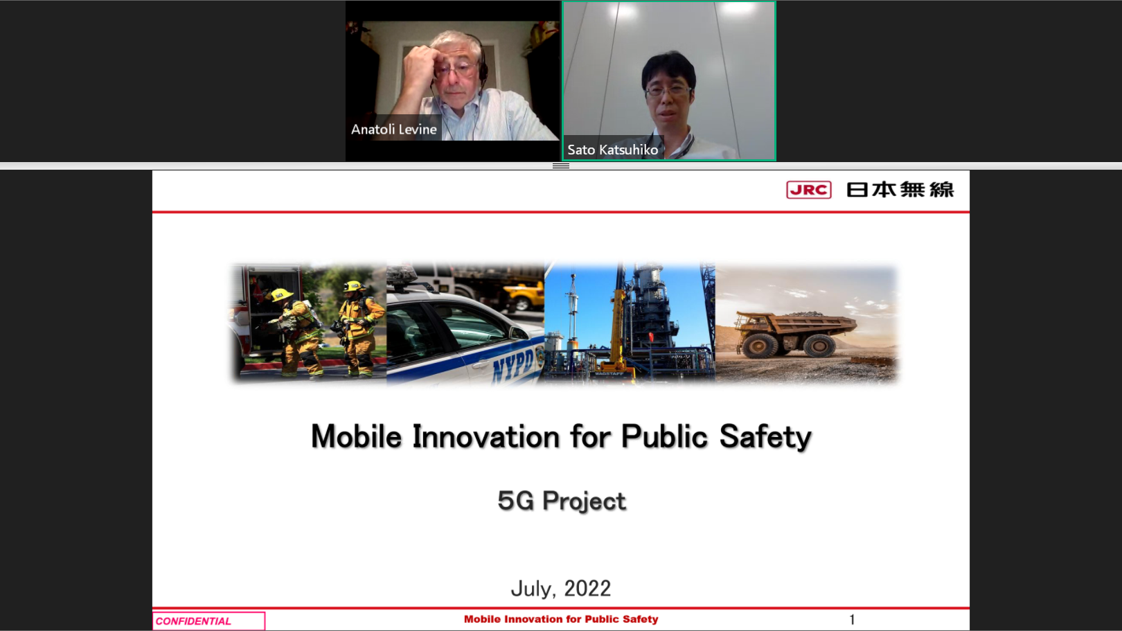 JRC 5G Project Leader Dr. Katsuhiko Sato Spoke at MCX Technology Webinar